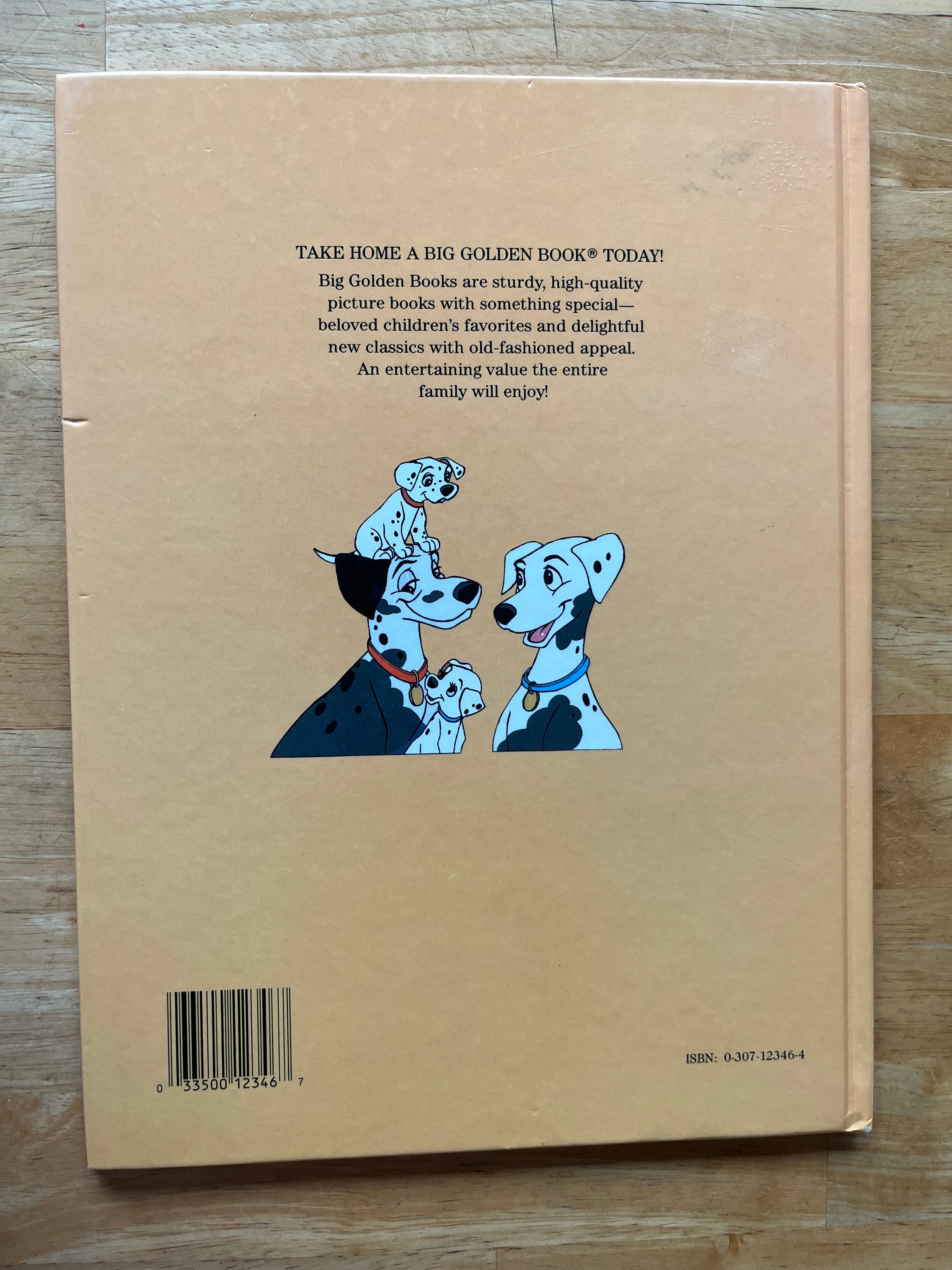 Walt Disney's Classic 101 Dalmatians a Big Golden Book - Etsy