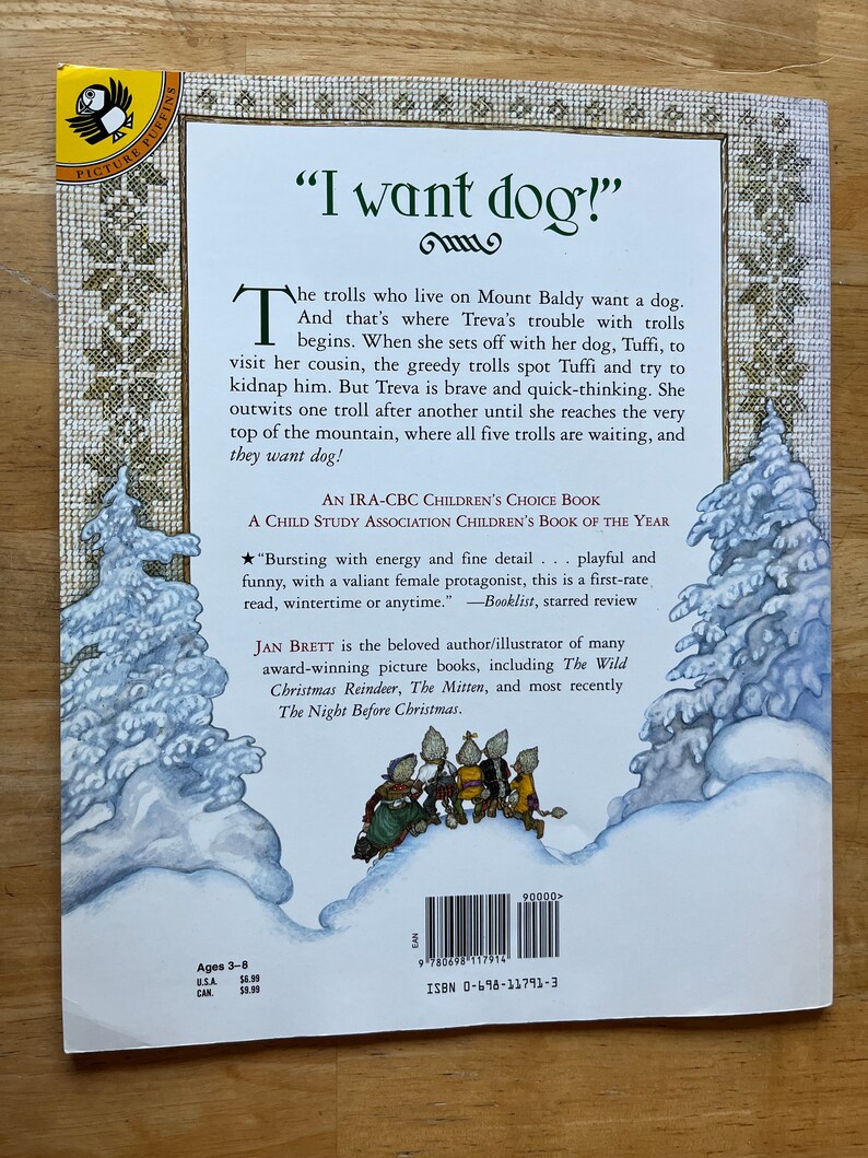 Trouble With Trolls by Jan Brett - Etsy