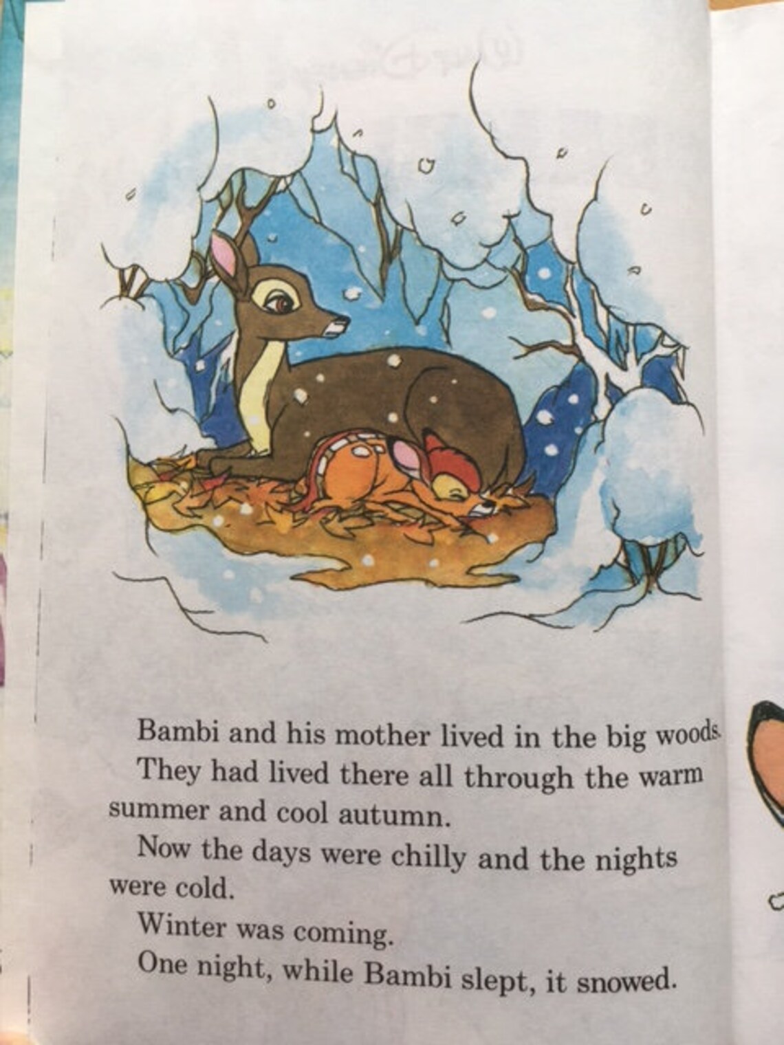 Walt Disney's Bambi and the Big Snow (hardcover) - Etsy