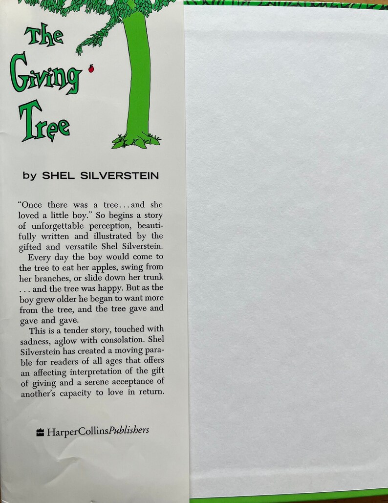 The Giving Tree by Shel Silverstein hardcover - Etsy
