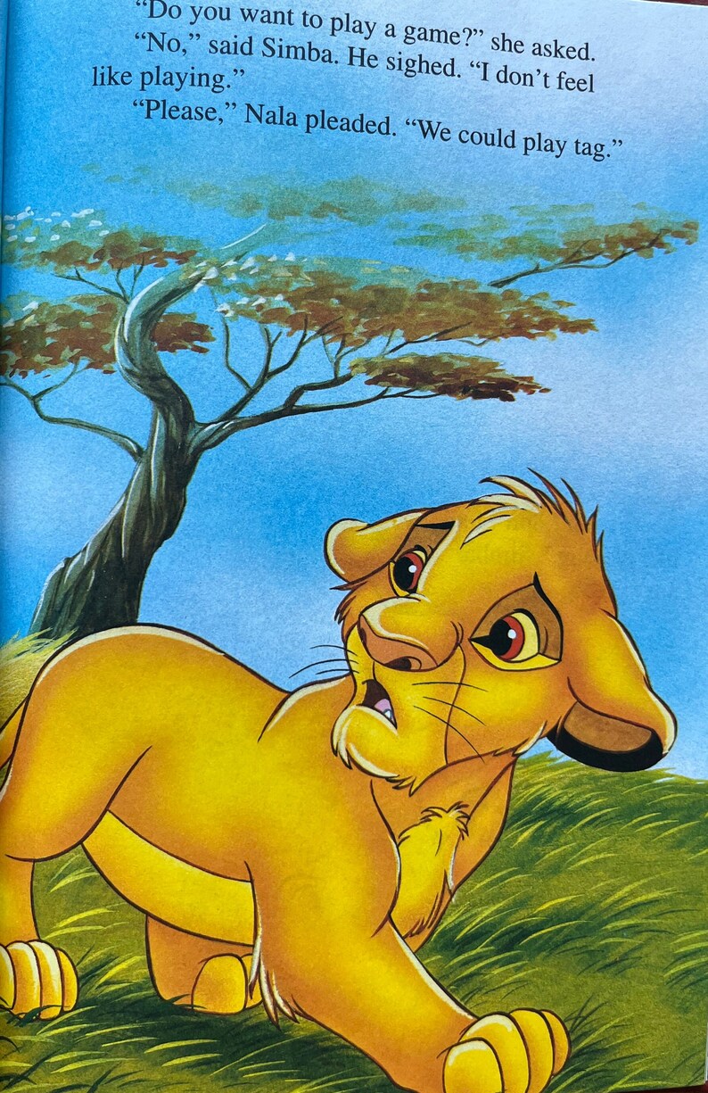 Disney's Simba and Nala Help Bomo (hardcover) - Etsy