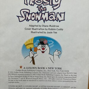 Frosty the Snowman (a Little Golden Book) - Etsy