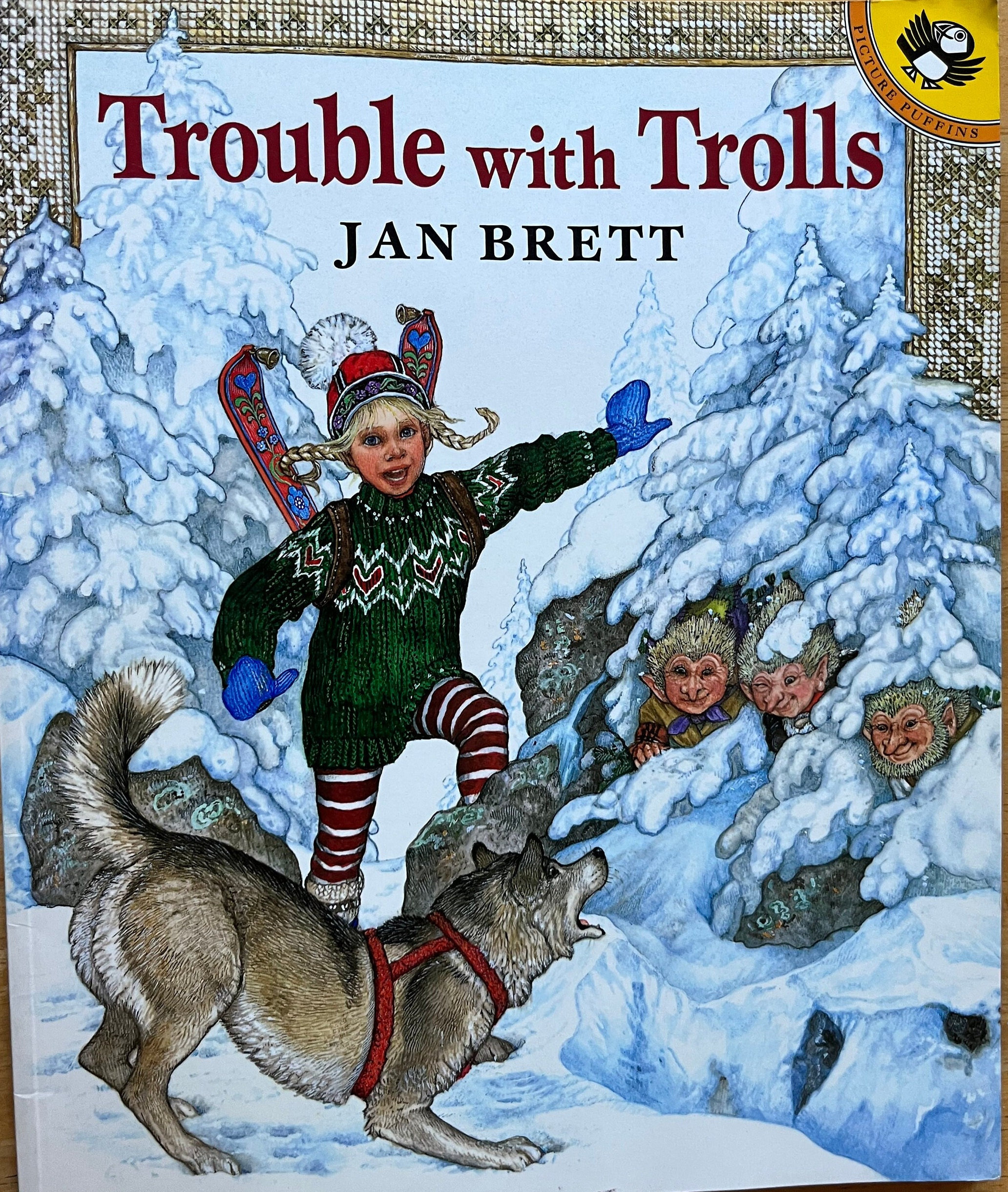 Trouble With Trolls by Jan Brett - Etsy