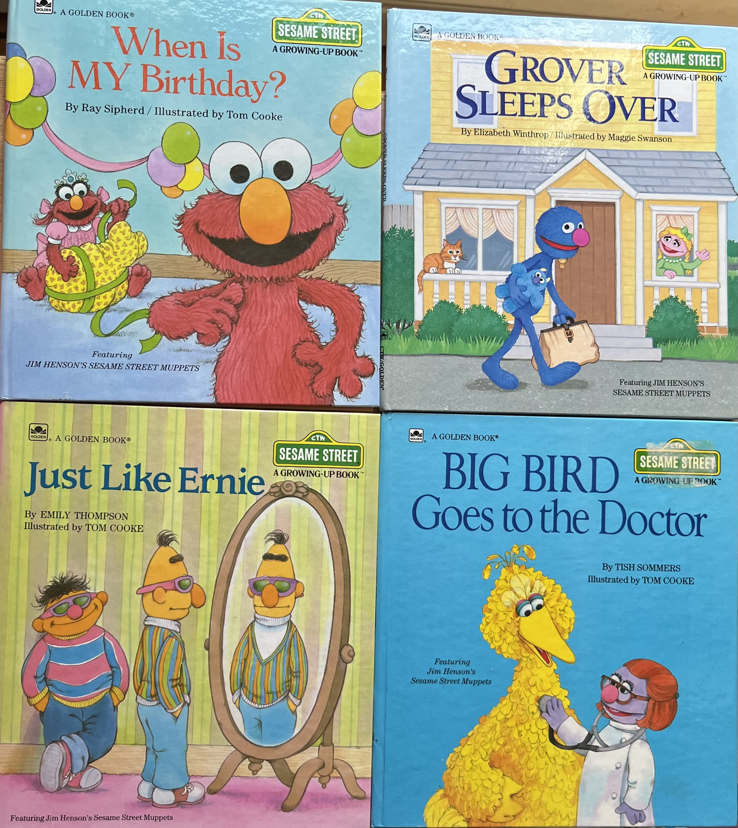 Set of 4 - Sesame Street Books (hardcover) - Etsy