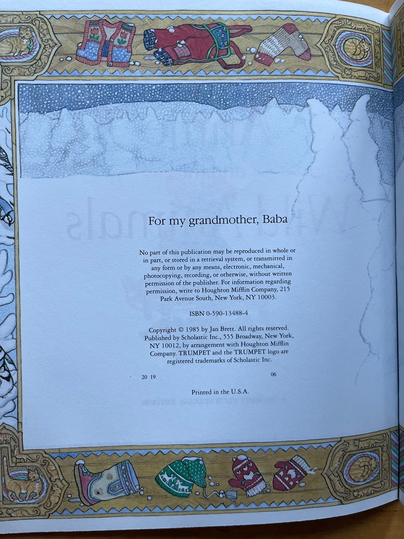 Annie and the Wild Animals by Jan Brett - Etsy