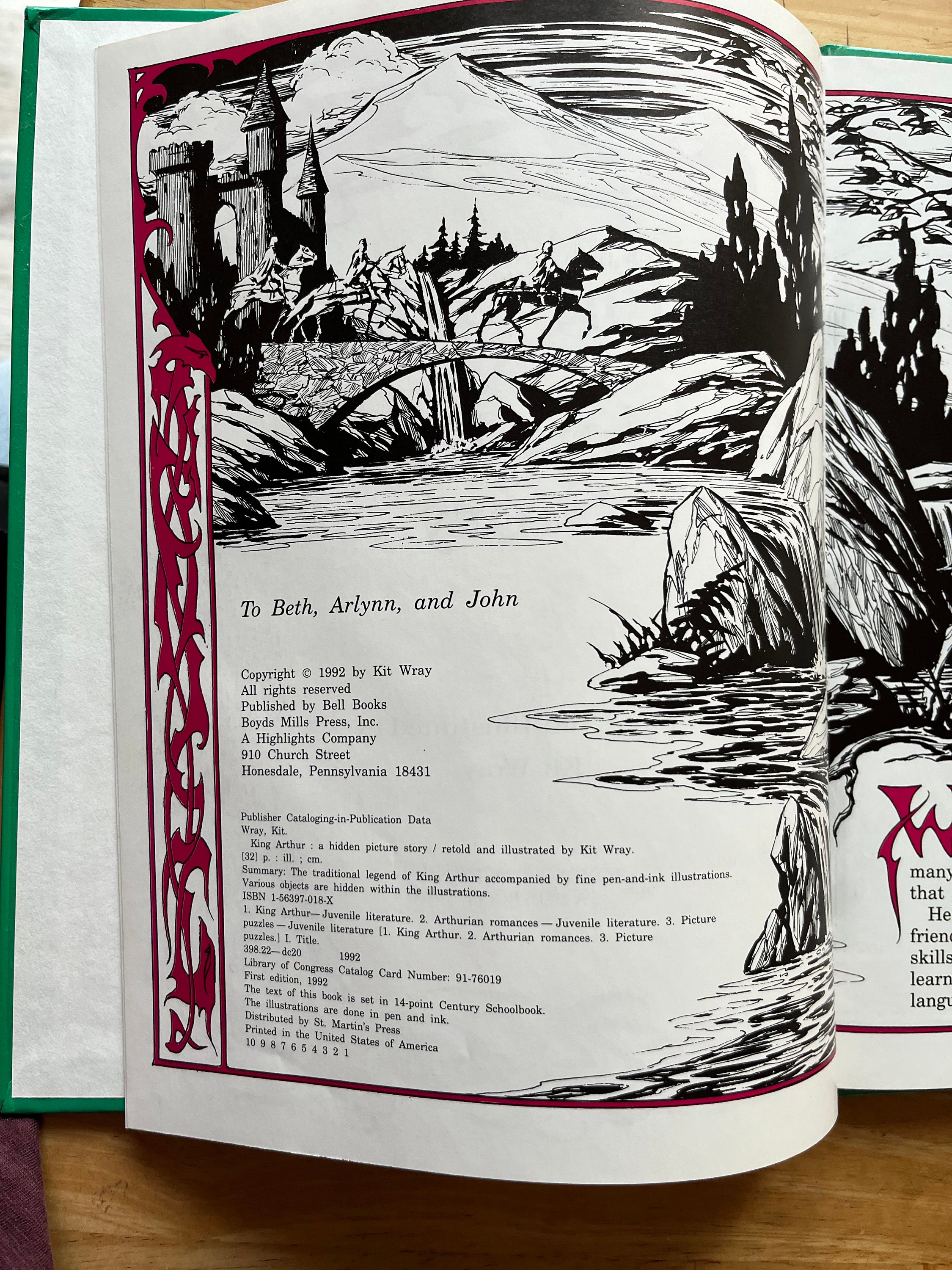 King Arthur A Hidden Picture Story (hardcover) - Etsy