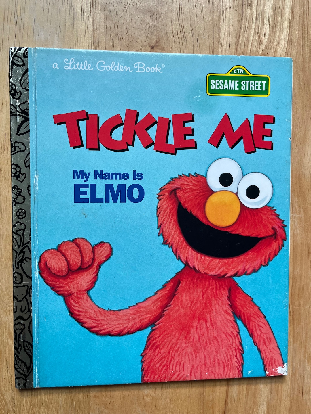 Tickle Me My Name is Elmo Sesame Street (a Little Golden Book) - Etsy
