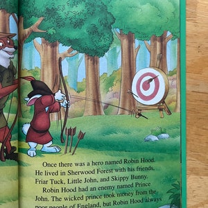 Disney's Robin Hood Sends a Message (first American Edition, 1997) - Etsy