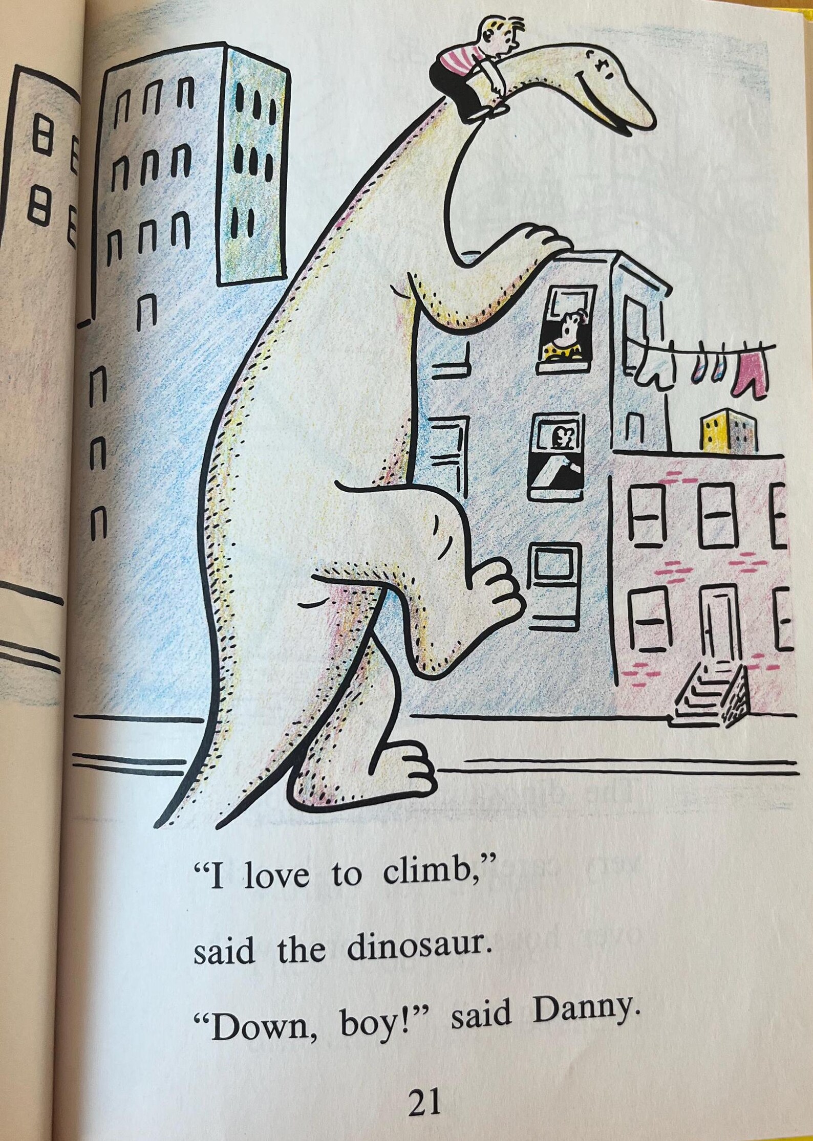 Danny and the Dinosaur Story by Syd Hoff (hardcover, an I Can Read Book ...