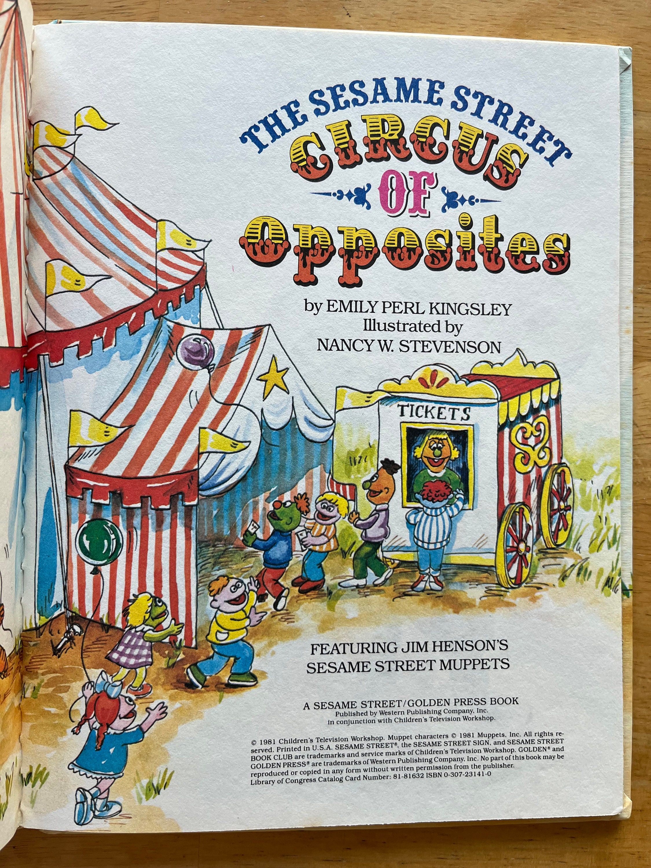 The Sesame Street Circus of Opposites (hardcover) - Etsy