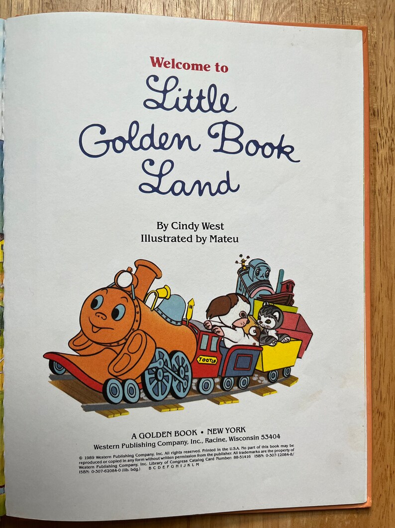 Welcome to Little Golden Book Land (a Big Golden Book) - Etsy