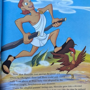 Disney's Hercules Classic Storybook From Mouse Works (hardcover) - Etsy