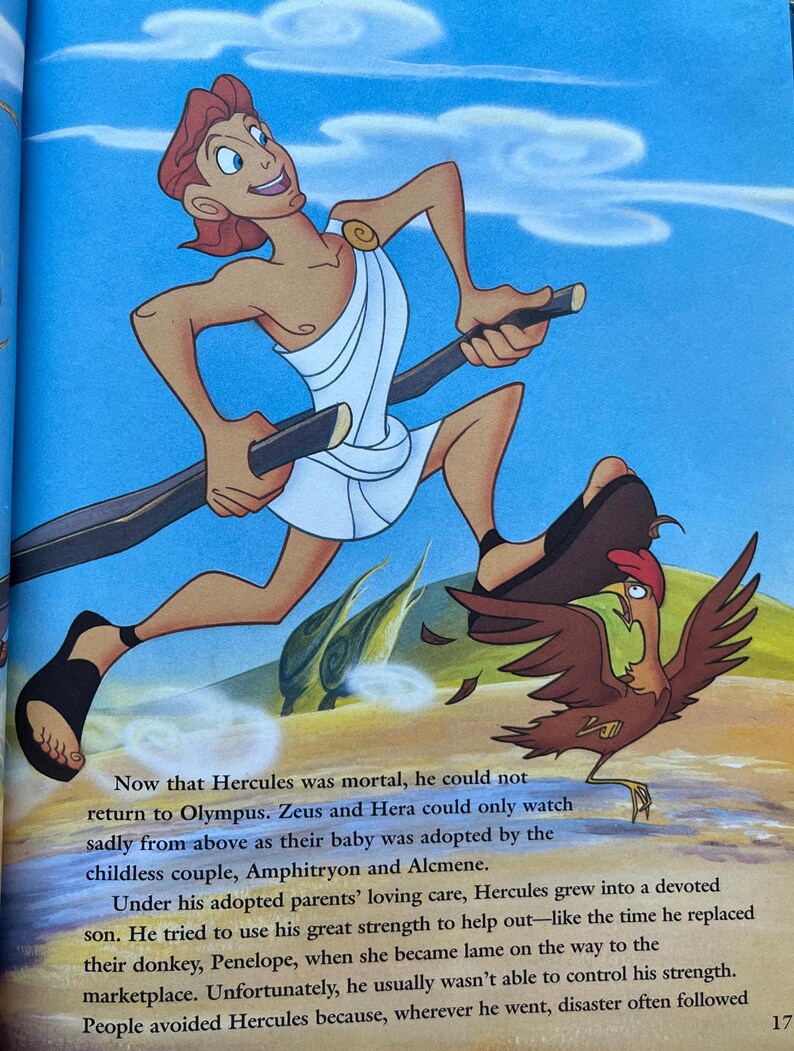 Disney's Hercules Classic Storybook From Mouse Works (hardcover) - Etsy