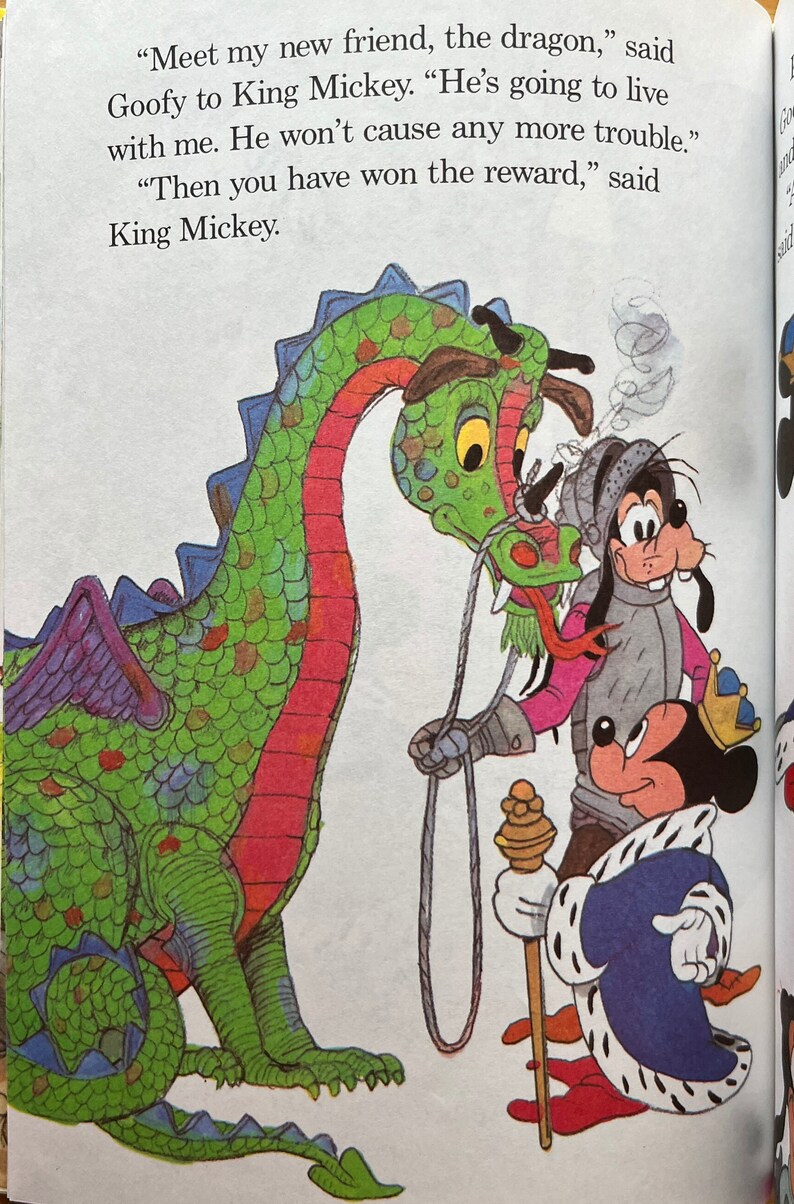 Walt Disney's Sir Goofy and the Dragon (hardcover) - Etsy