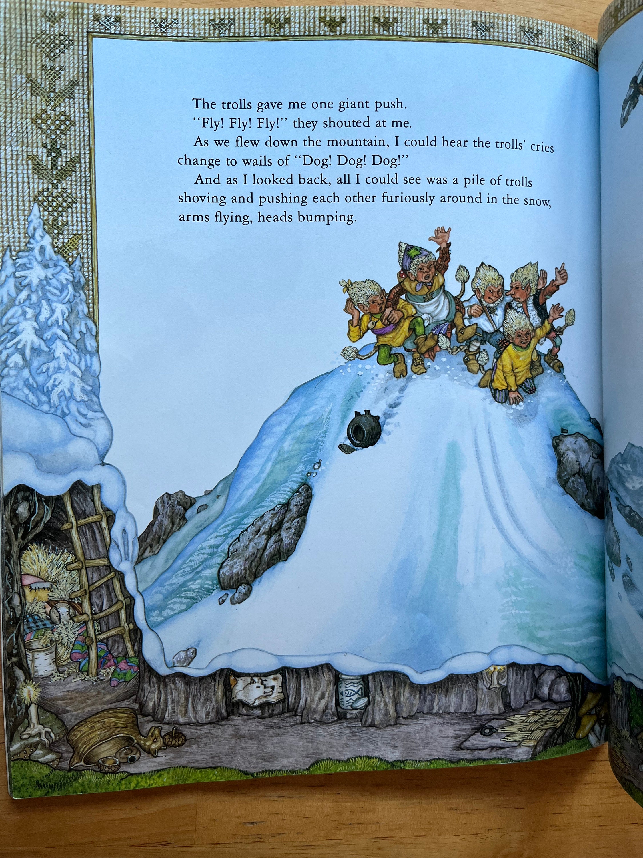 Trouble With Trolls by Jan Brett - Etsy