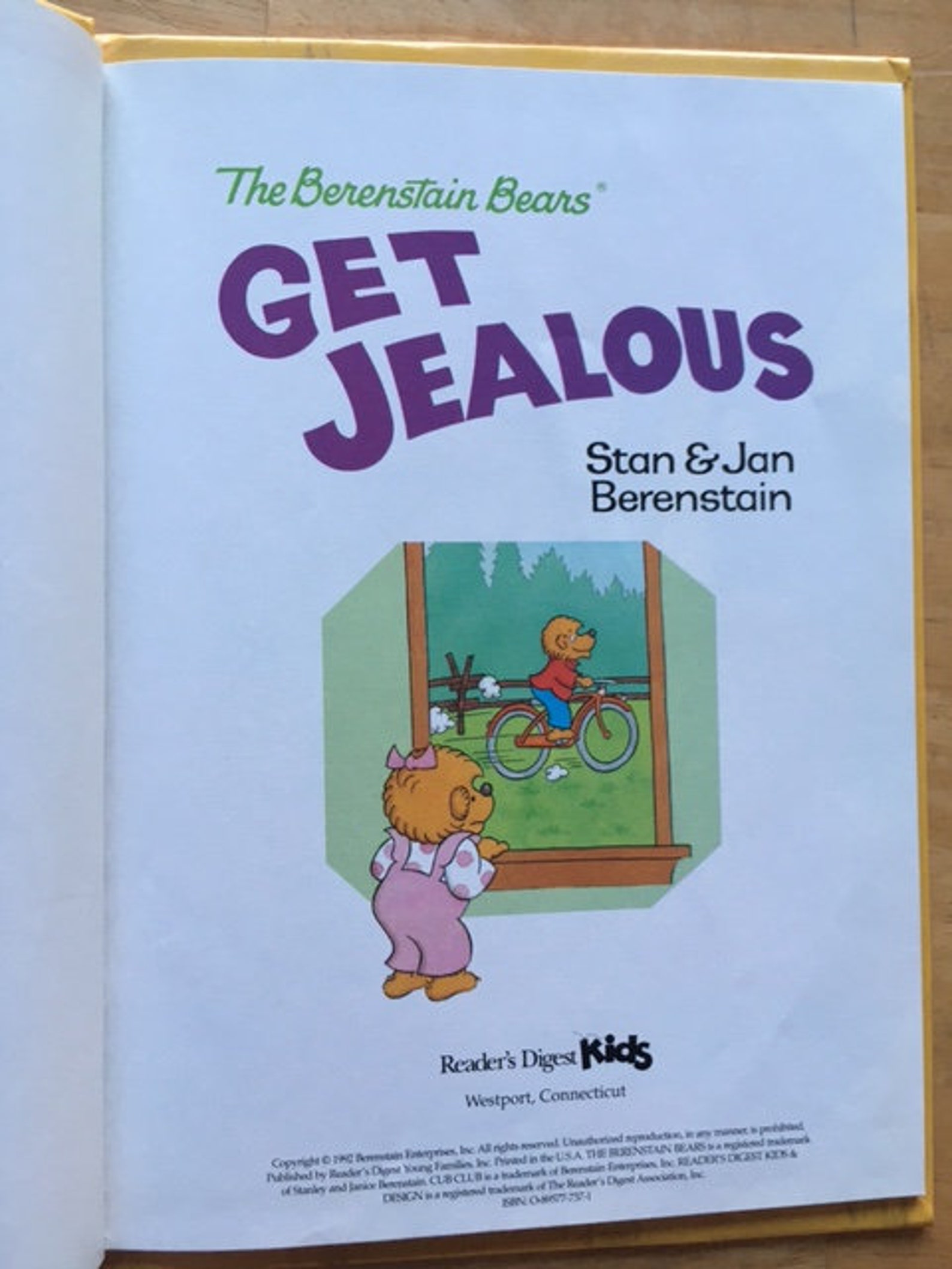 The Berenstain Bears Get Jealous (hardcover) - Etsy