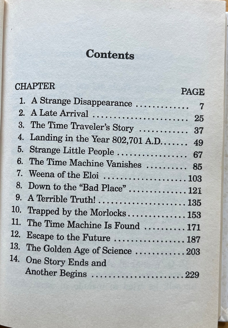 The Time Machine by H.G. Wells great Illustrated Classics - Etsy