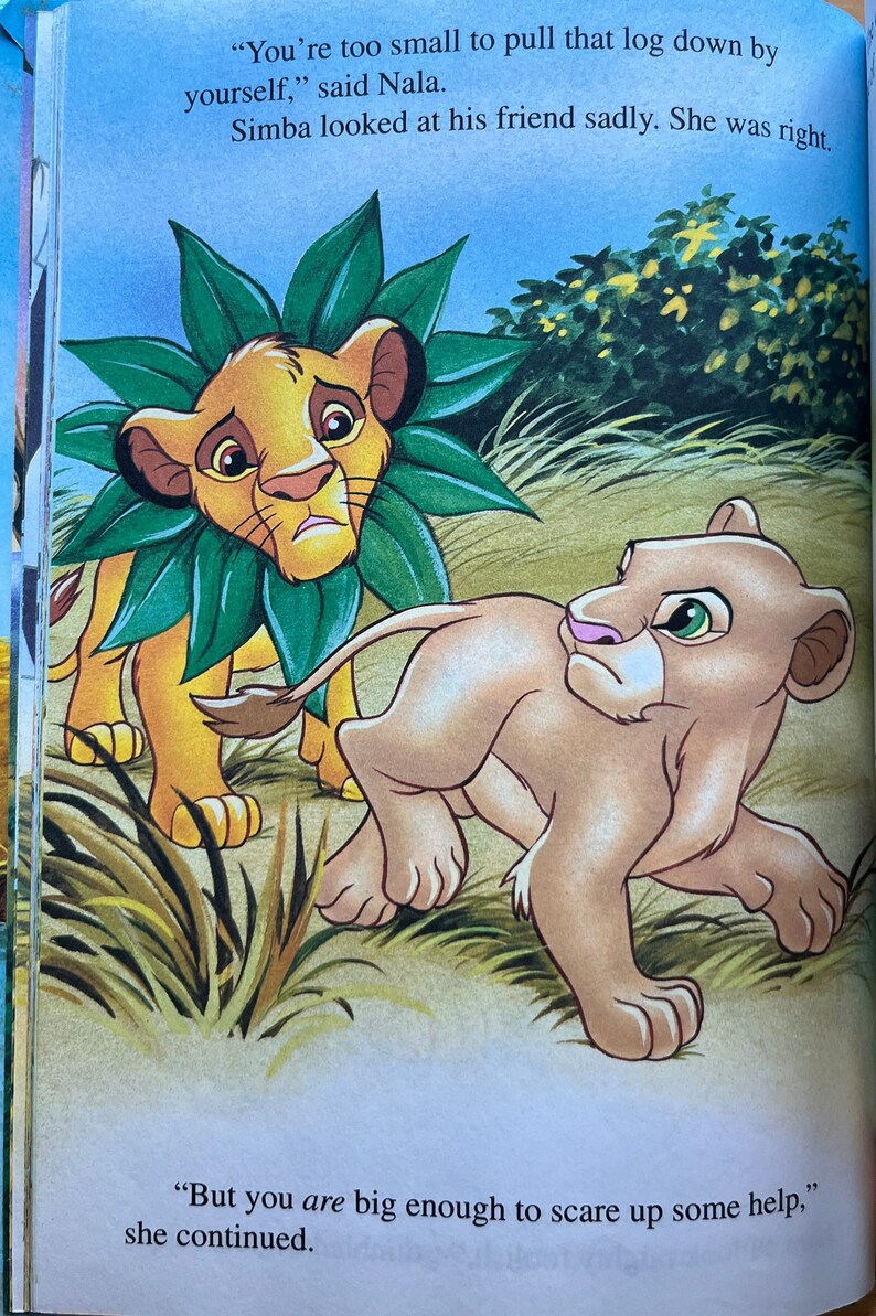Disney's Simba and Nala Help Bomo (hardcover) - Etsy