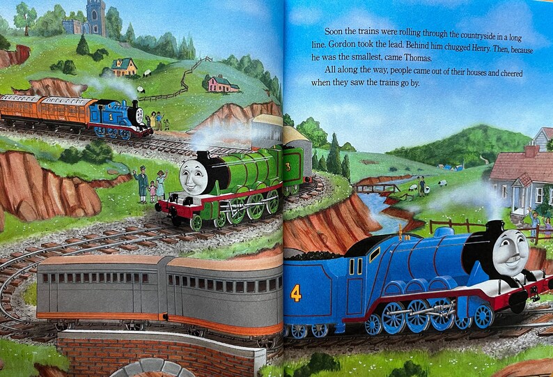 Thomas and the Big Big Bridge a Little Golden Book - Etsy