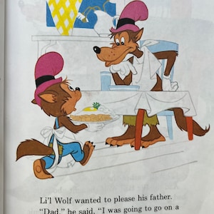 Walt Disney's the Big Bad Wolf and Li'l Wolf (hardcover, 1980 First ...