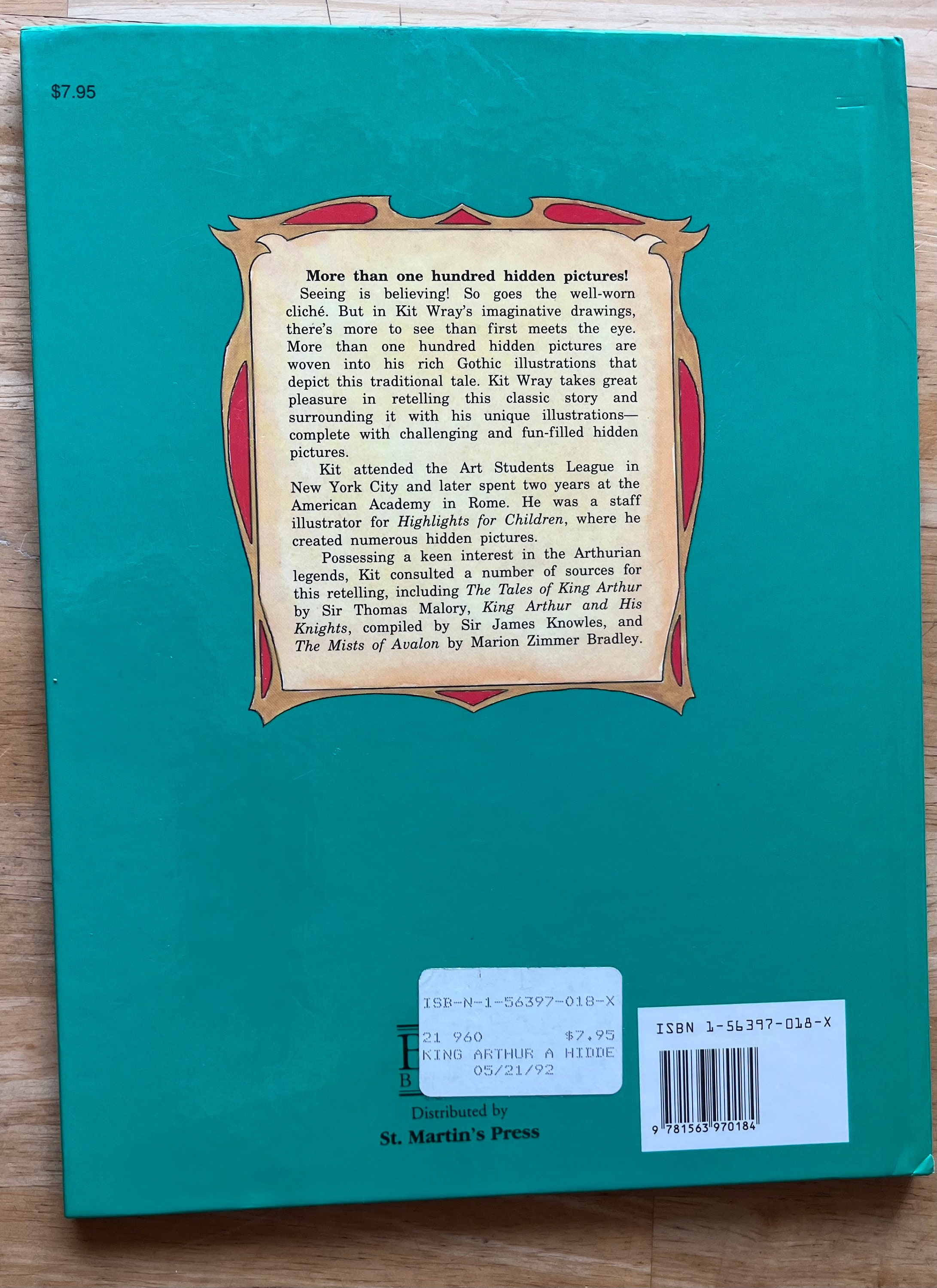 King Arthur A Hidden Picture Story (hardcover) - Etsy