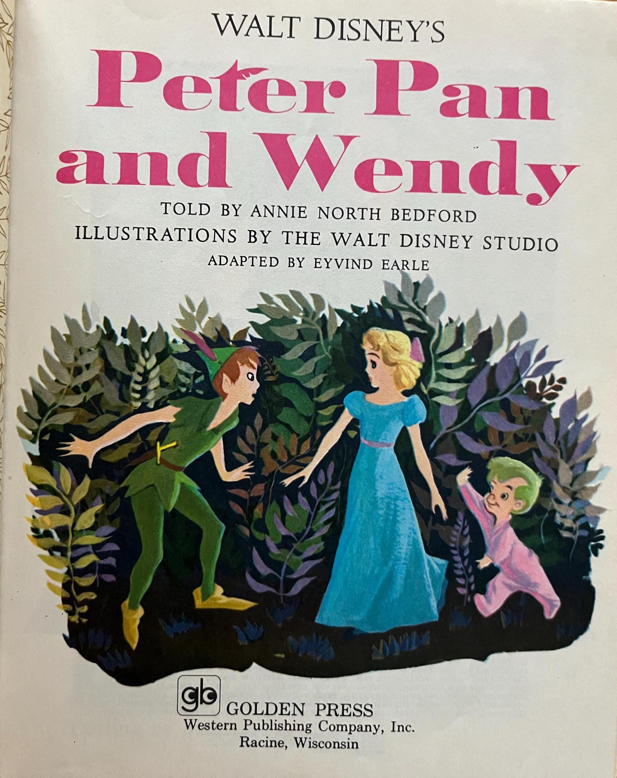 Walt Disney's Peter Pan and Wendy (a Little Golden Book) - Etsy