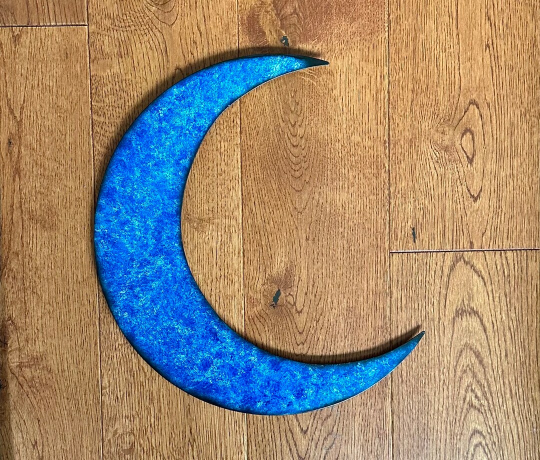 Wiccan Moon Decor Hand-painted Hand-made Whimsigoth Wall - Etsy