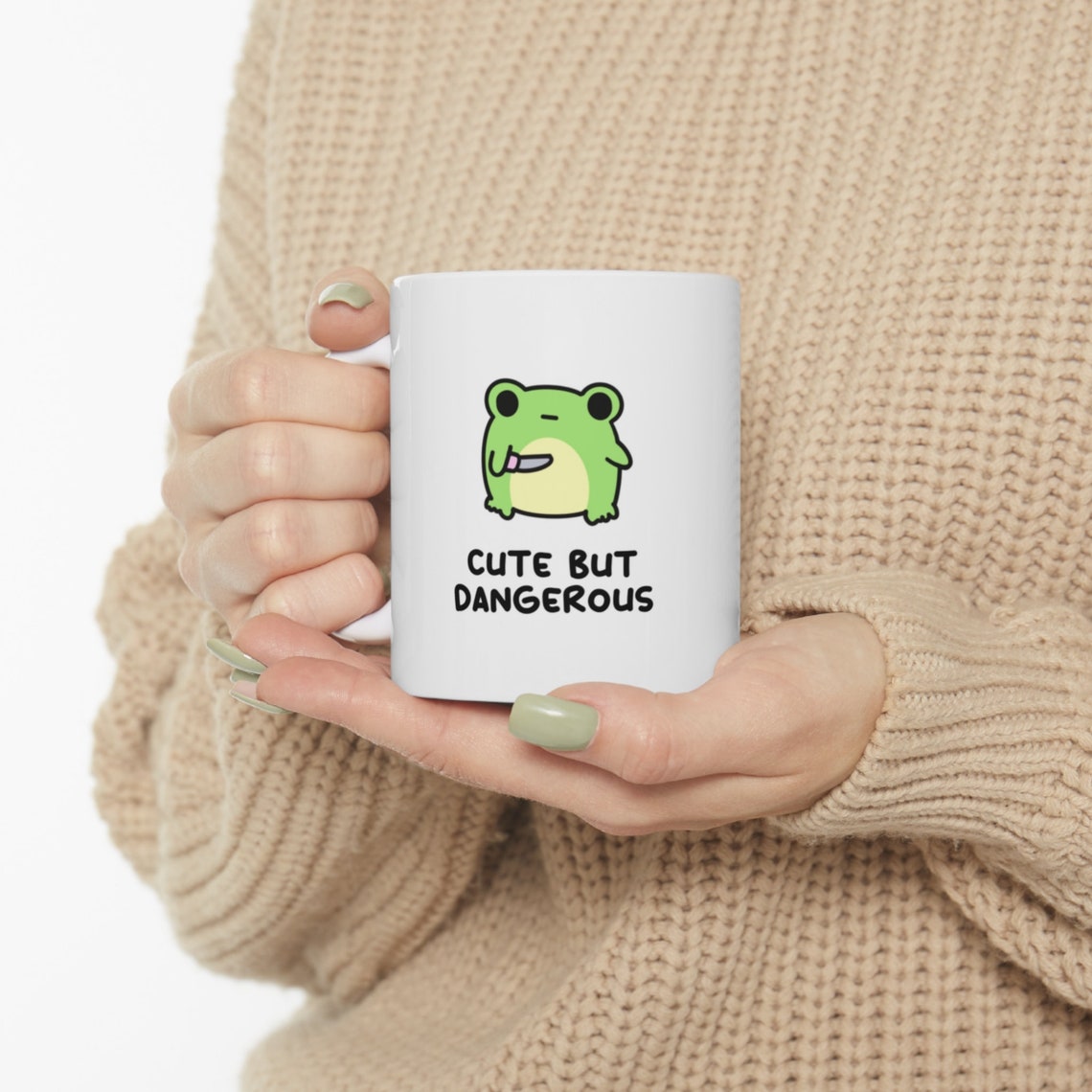 Stabby Frog Mug Frog Mug Cut You Frog Mug Frog Gift Birthday - Etsy