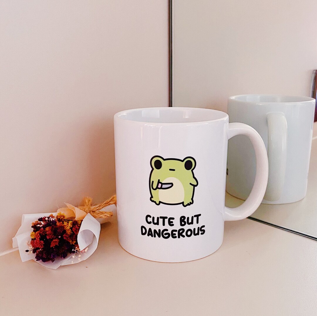 Stabby Frog Mug Frog Mug Cut You Frog Mug Frog Gift Birthday - Etsy