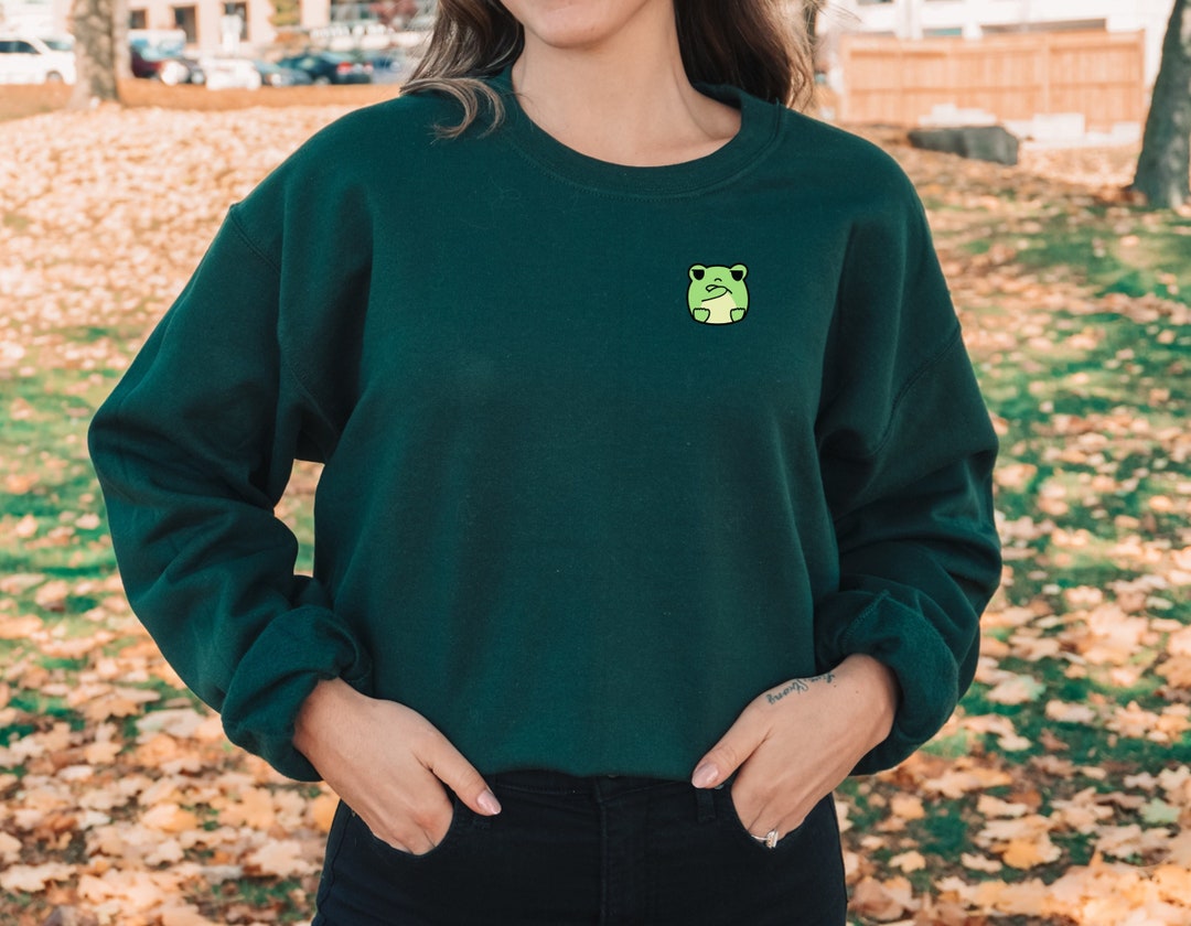 Frog Sweater Grumpy Frog Jumper Frog Lover Grumpy Frog Gift Adorable ...