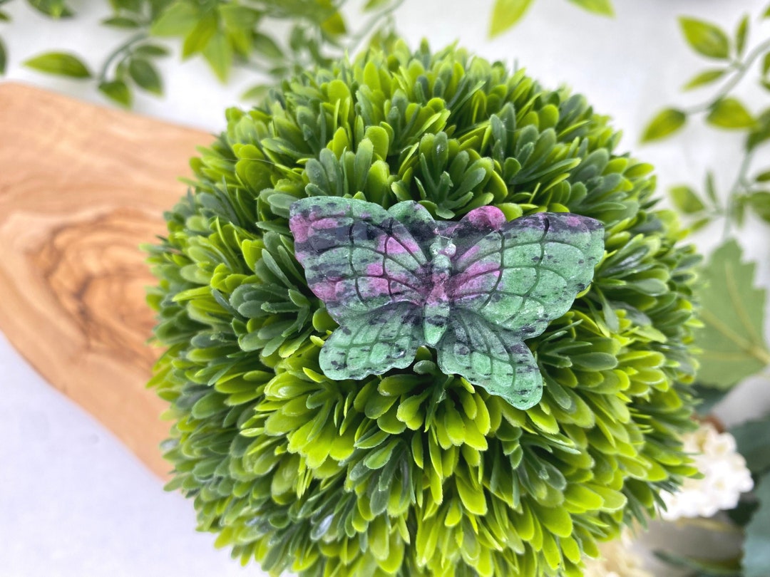 Ruby Zoisite Butterfly - 2" Ruby Zoisite Crystal Butterfly - Polished ...