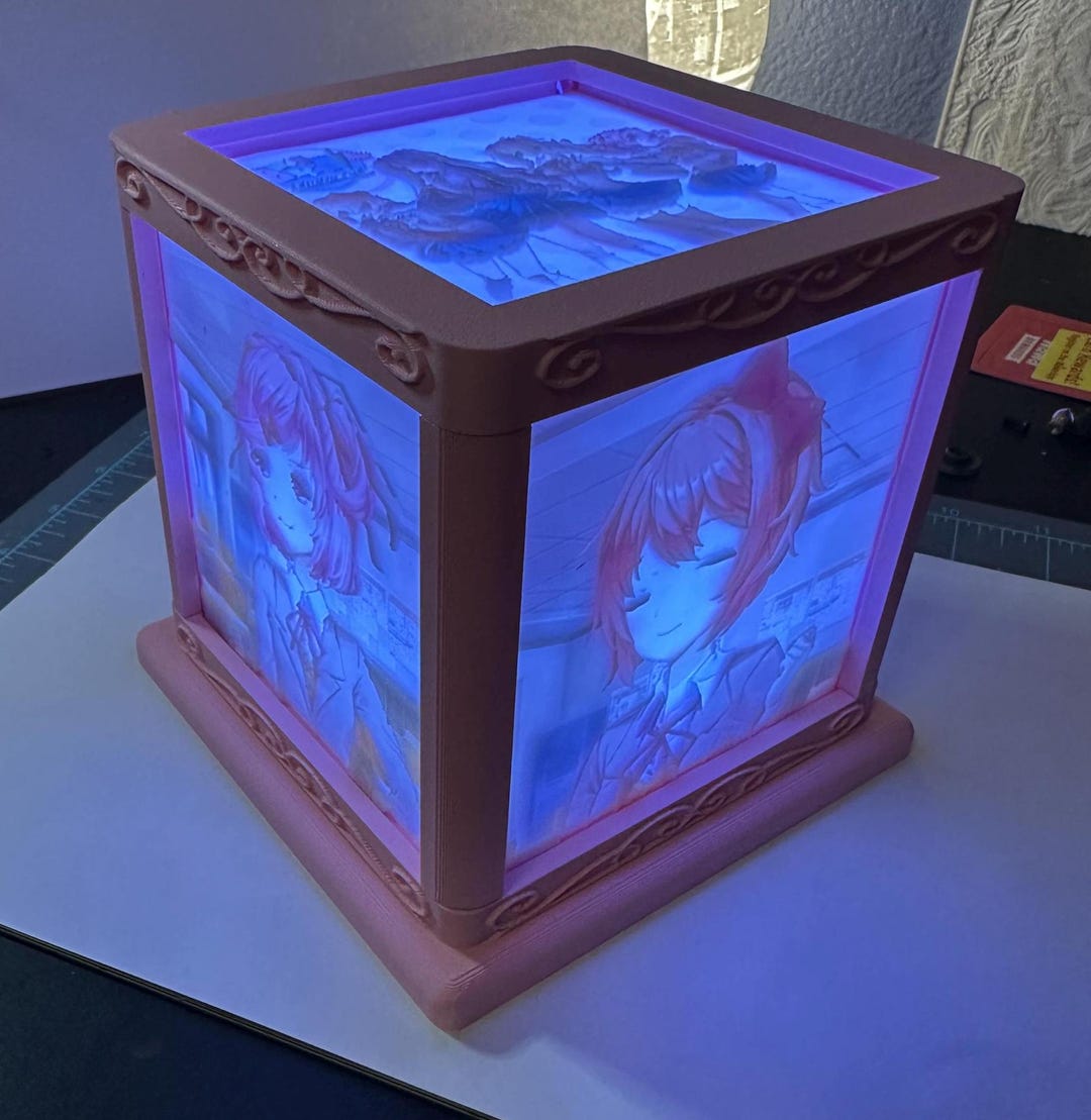 Doki Doki Literature Club Light up Lithophane Box! - Etsy