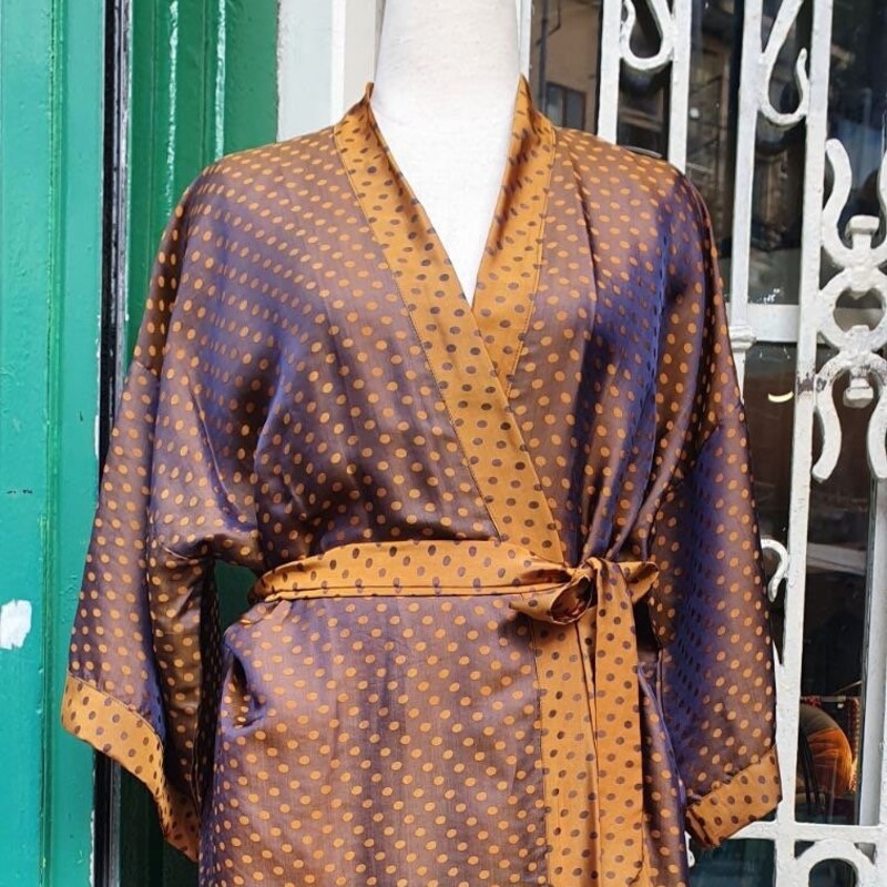 Silk Bathrobe - Etsy