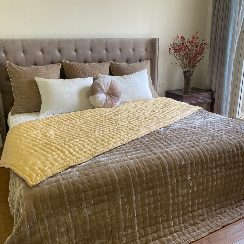 Velvet Bedspread - Etsy