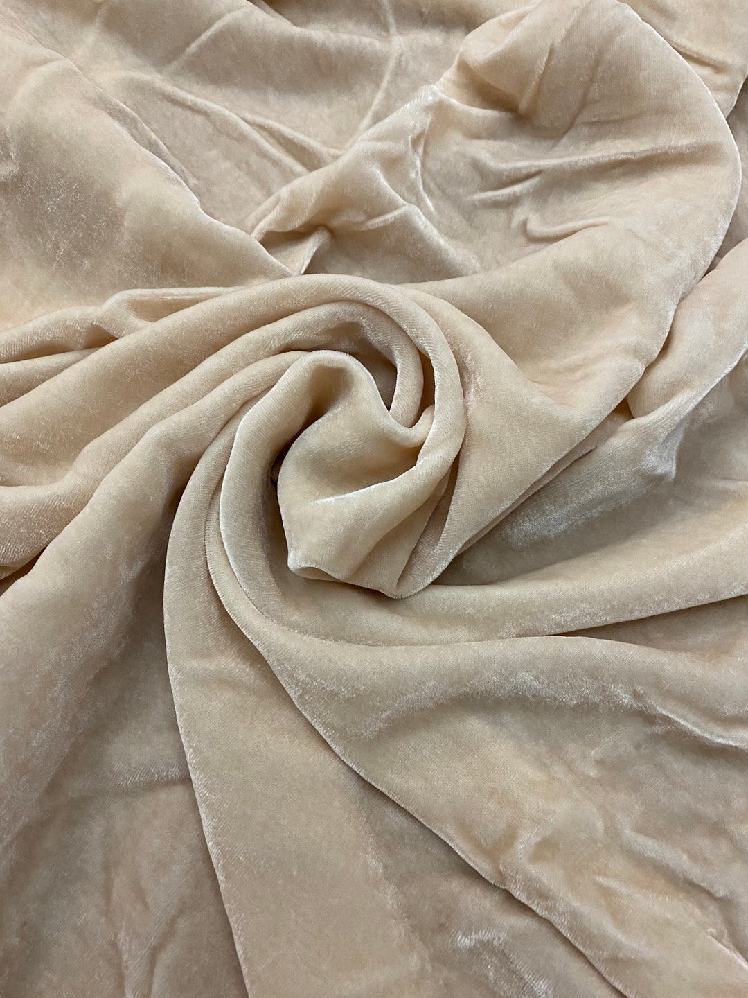 Fluffy Silk Velvet by the Yard/meter, Soft Plain Silk Velvet for ...