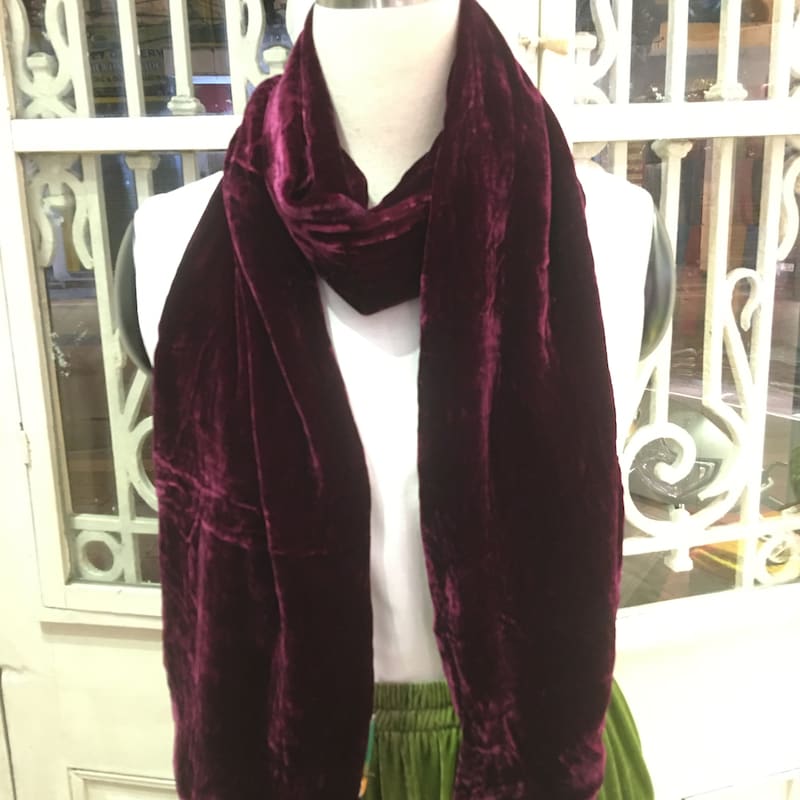 Olive Green Velvet Scarfs - Etsy