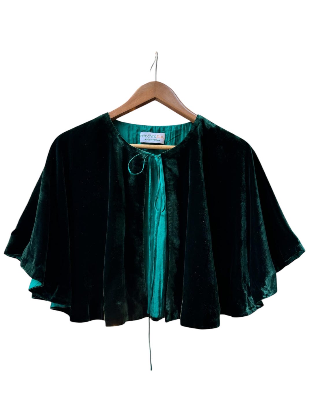 Silk Velvet Victorian Cape, Bridesmaids Cape, Wedding/funeral Shrug ...