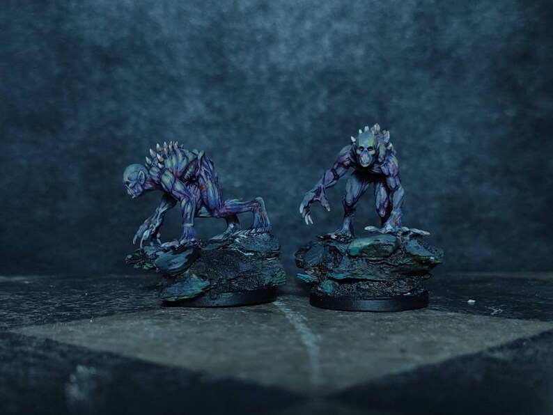 Painted Two Ghouls for Dnd Warhammer and Tabletop Roh Games. - Etsy