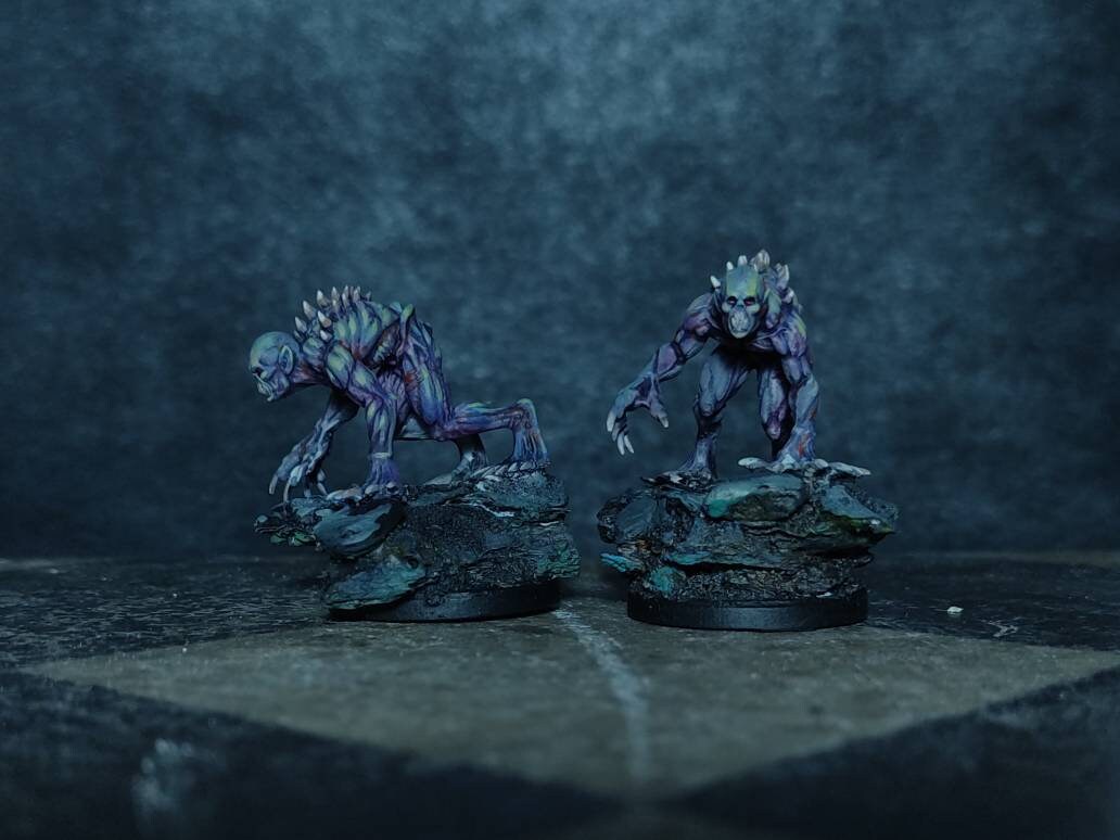 Painted Two Ghouls for Dnd Warhammer and Tabletop Roh Games. - Etsy