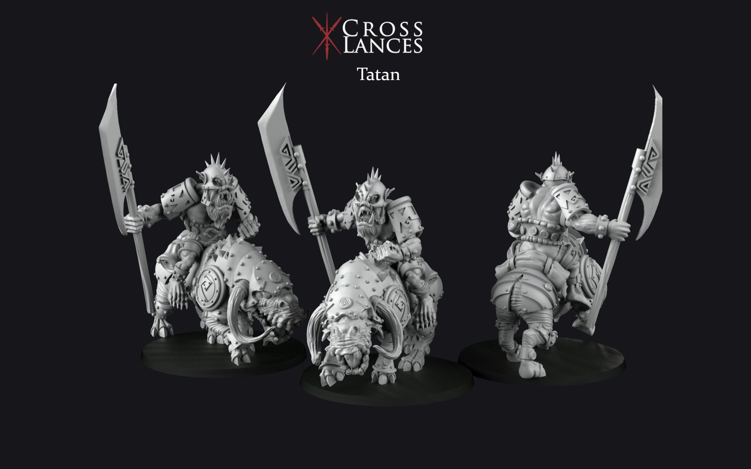 3D Print Orc Miniature Orc With Axe Miniature Orc Halbert 3D Print Orc ...