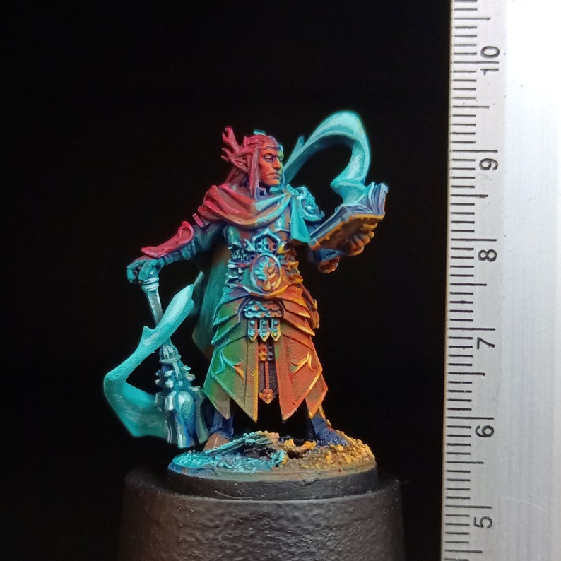 3d Printed Painted Mage Miniature Cleric Painted Paladin - Etsy