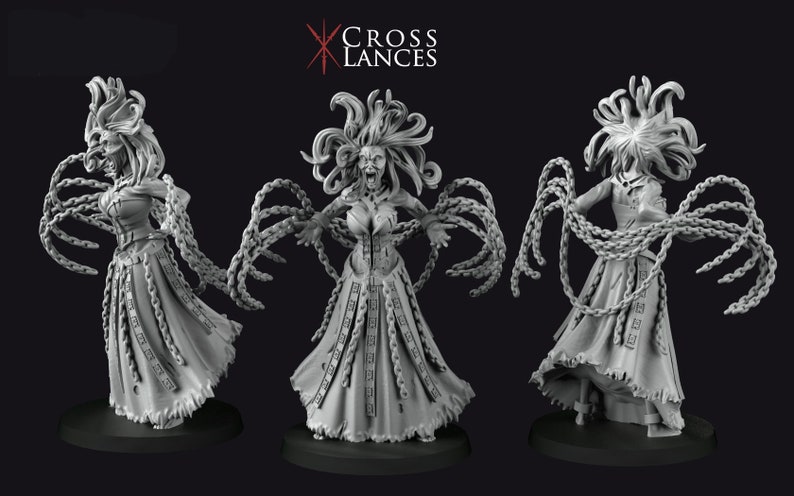 Banshee With Chains Miniature Figure for Dnd, Pathfinder and Tabletop ...