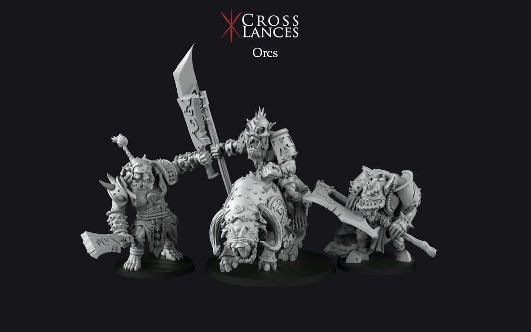 3D Print Orc Miniature Orc With Axe Miniature Orc Halbert 3D Print Orc ...