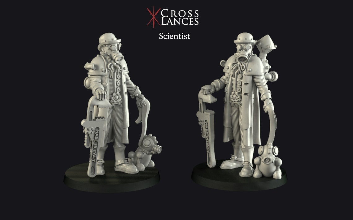 Buy2get1free Steampunk Adventurers Miniature 3d Print - Etsy