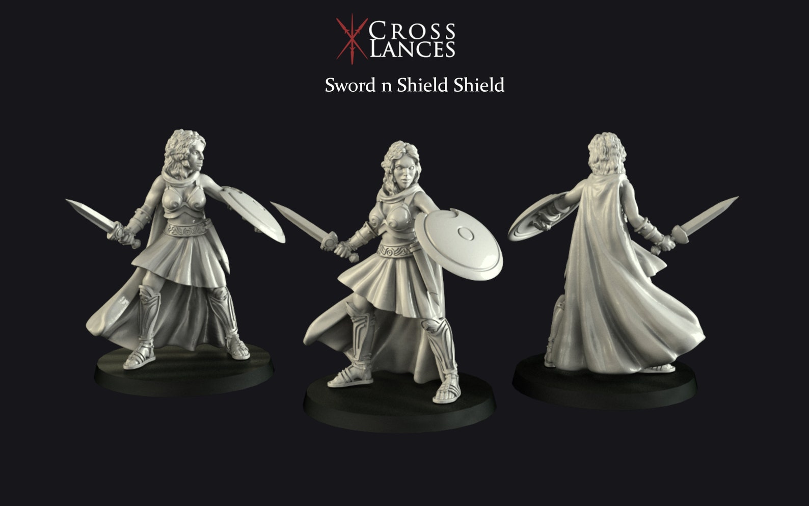 Hoplite Woman Spear Woman Hoplite Warrior Sword Woman Hoplite 3D Print ...