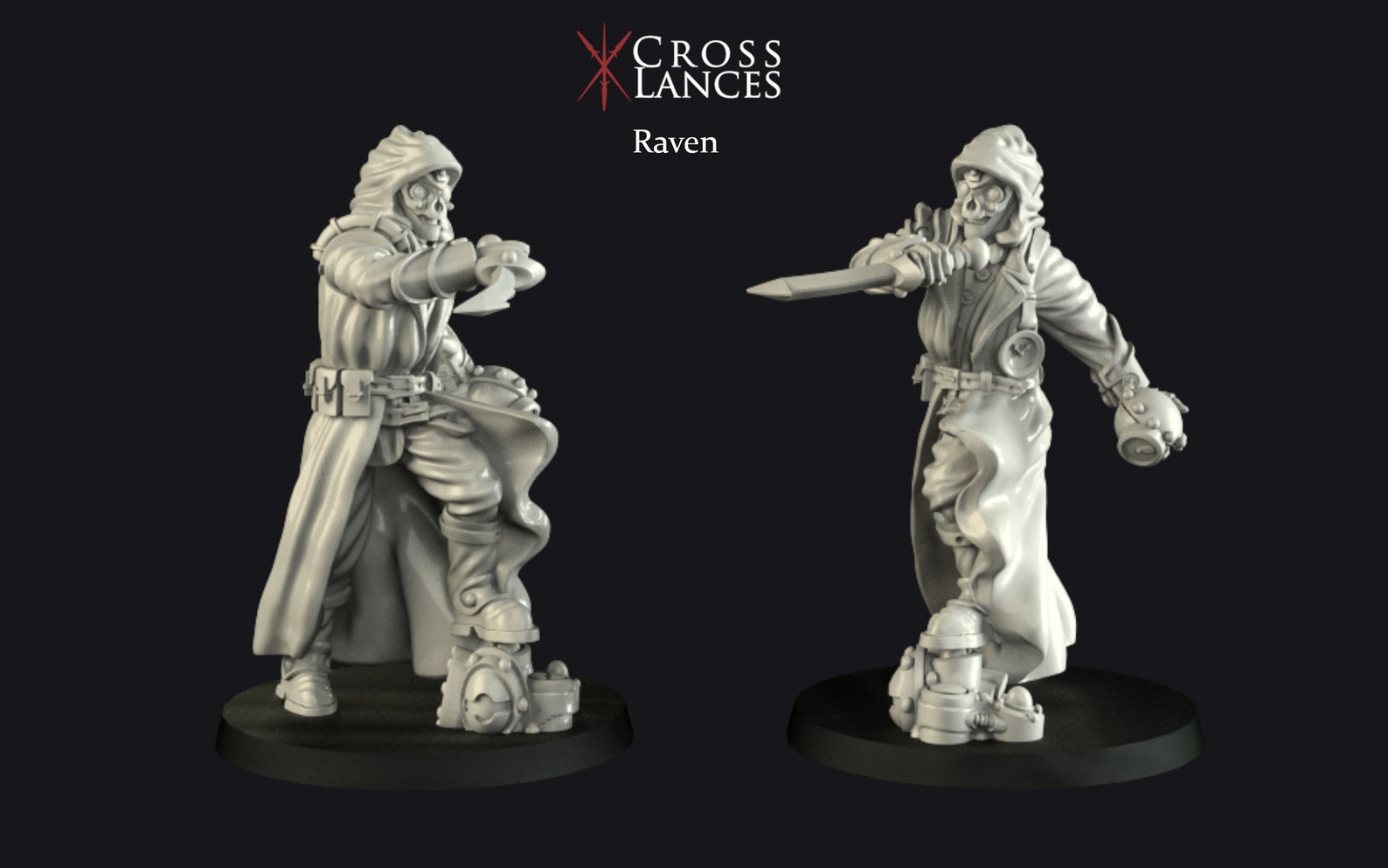 Buy2get1free Steampunk Adventurers Miniature 3d Print - Etsy