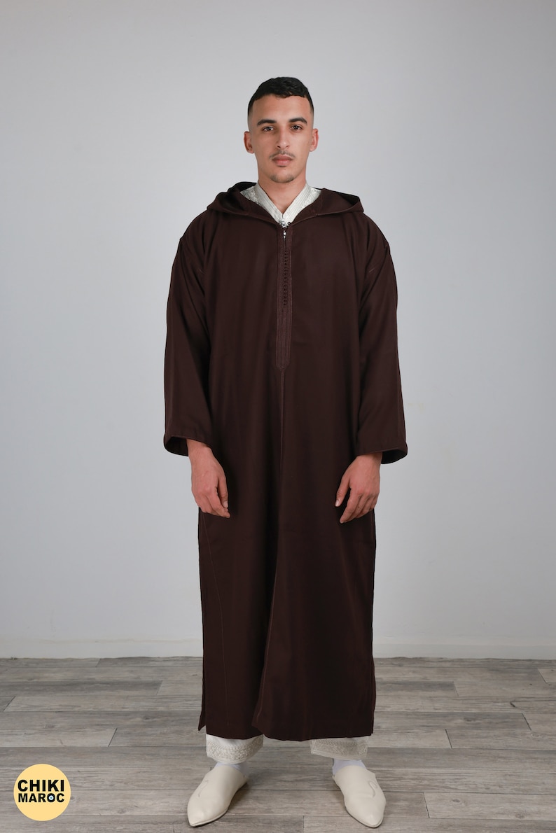 Luxury Moroccan Djellaba Wool Djellaba for Men Kaftan Long - Etsy