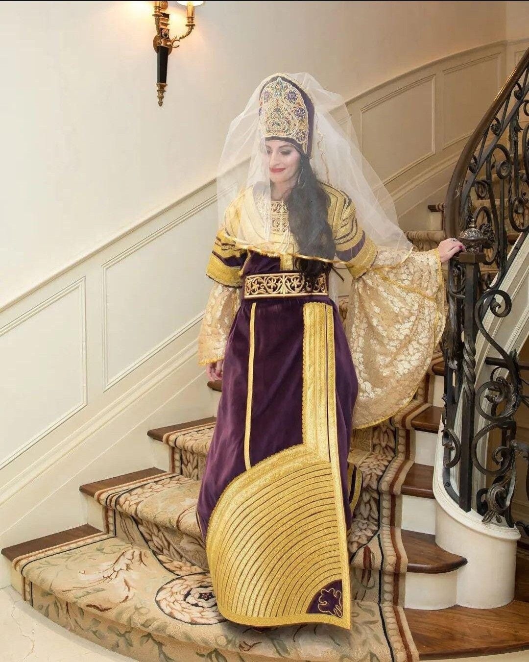 Moroccan Keswa El Kbira, Traditional Jewish Wedding Dress Hebrew Bridal ...