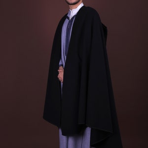 Handcrafted Moroccan Hooded Cloak - Traditional Wool Cloak - Handmade ...
