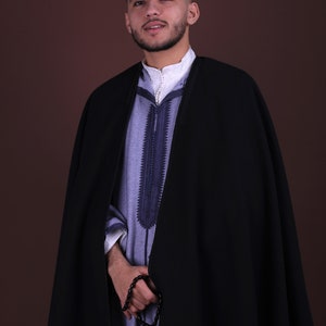 Handcrafted Moroccan Hooded Cloak - Traditional Wool Cloak - Handmade ...